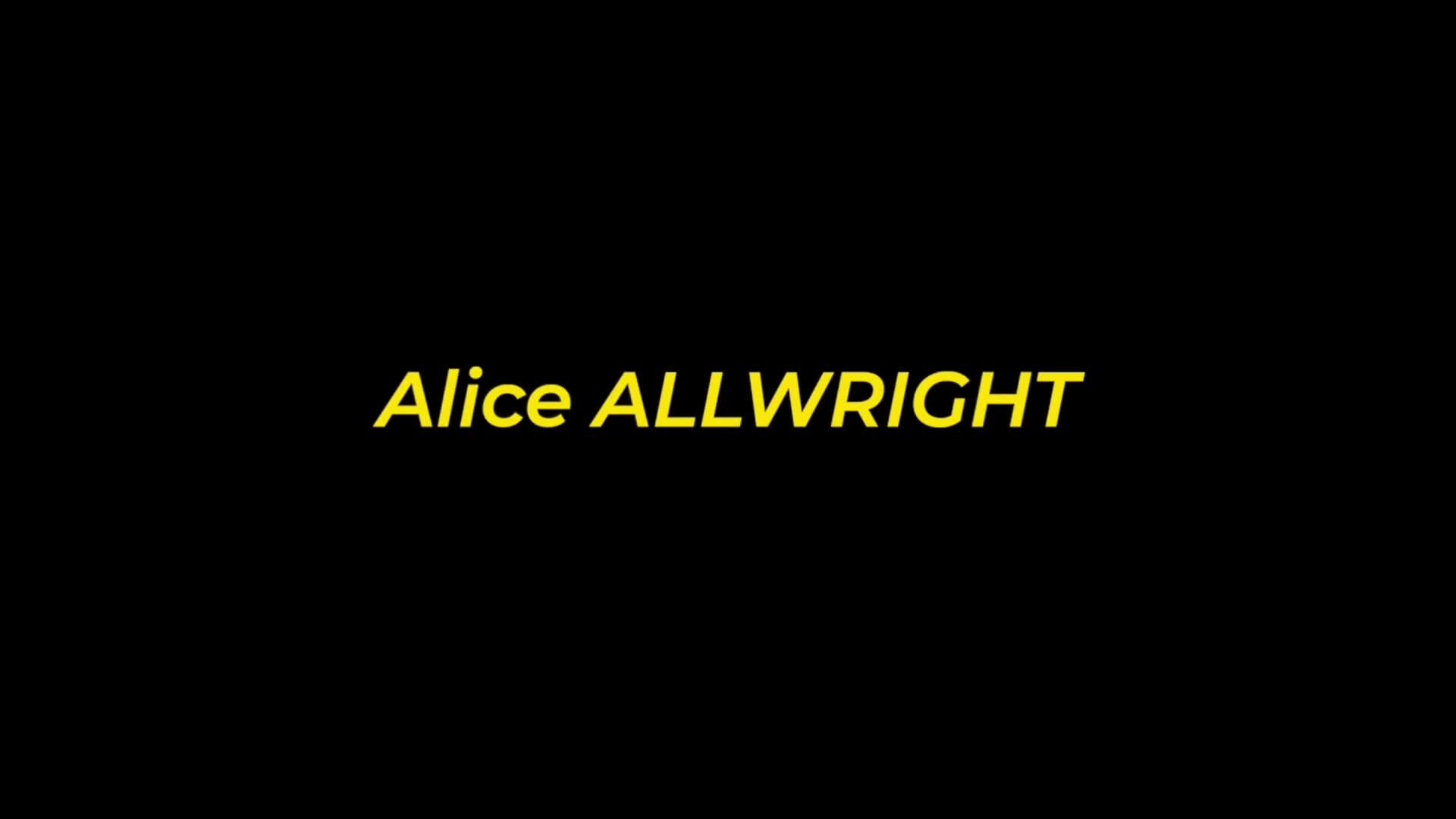 Video von Alice ALLWRIGHT - Filmmakers