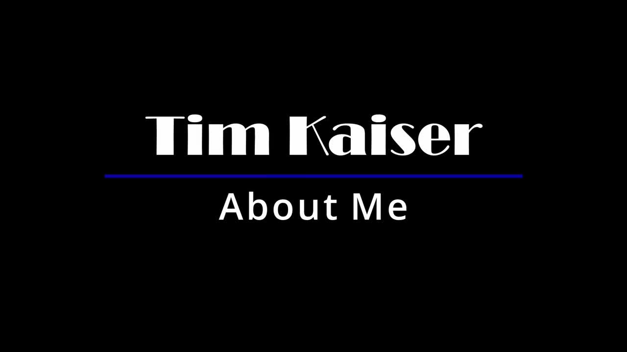 Video of Tim Kaiser - Filmmakers
